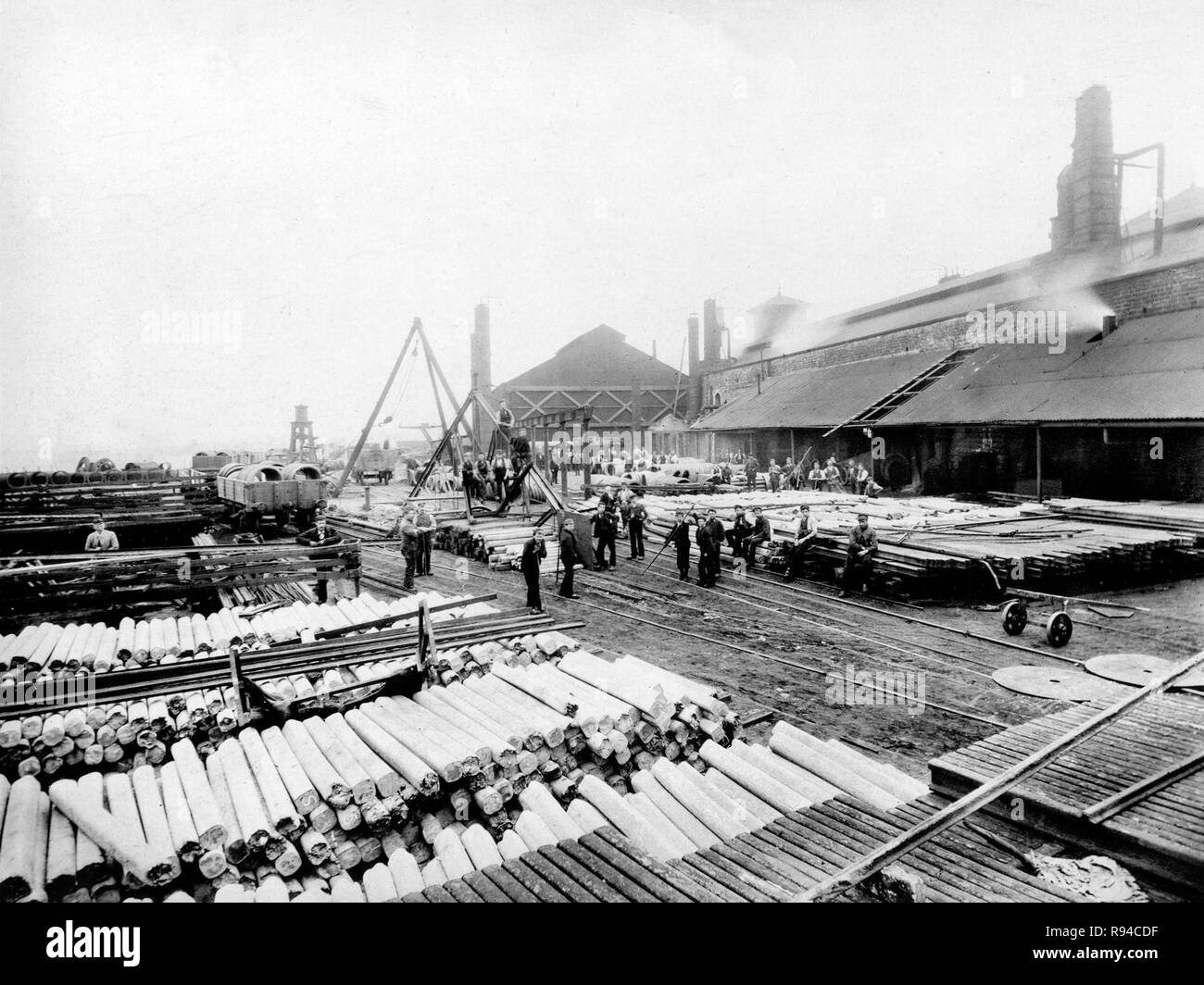 Old steel works Black and White Stock Photos & Images - Alamy