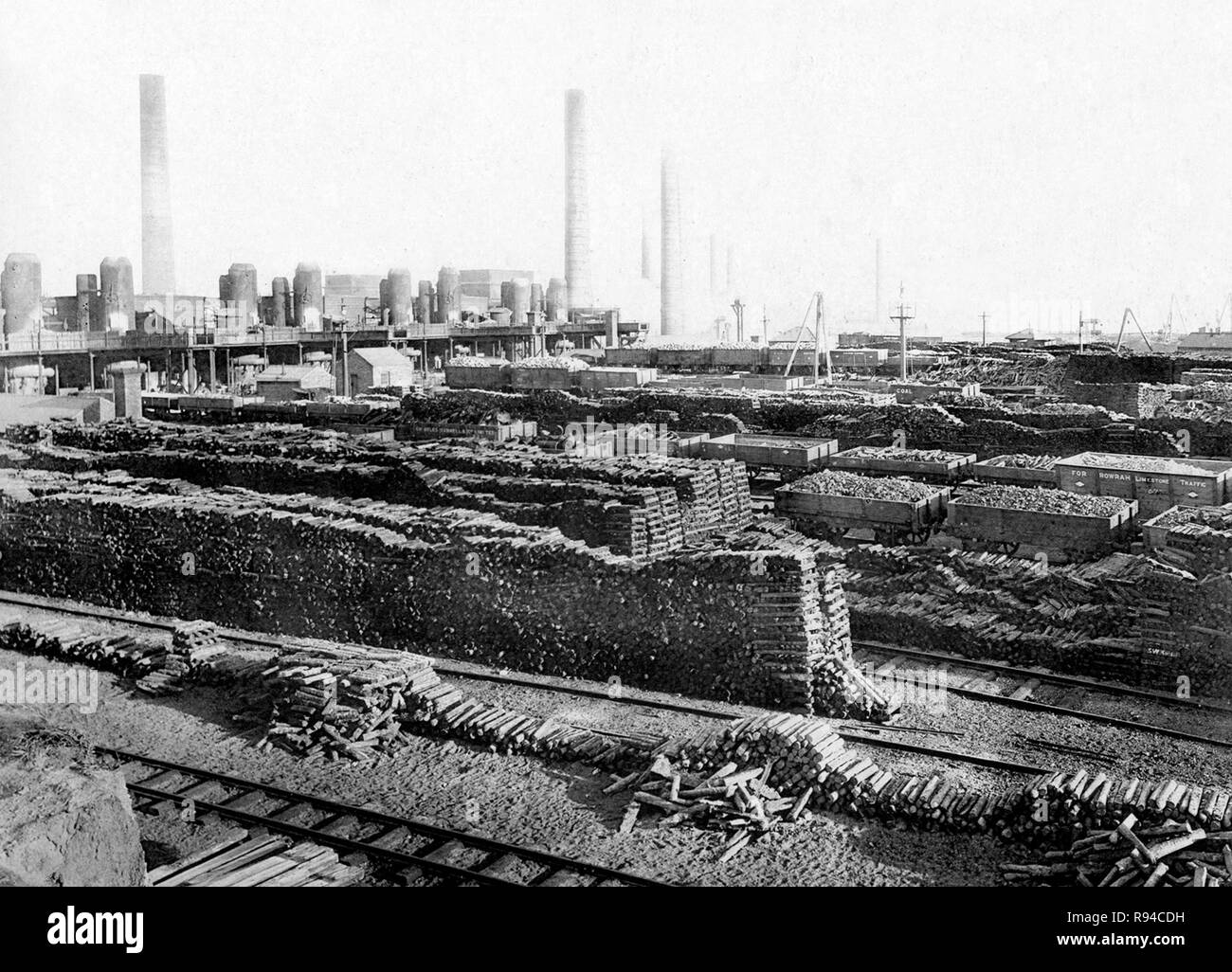 Workington steel works pig iron Black and White Stock Photos & Images ...