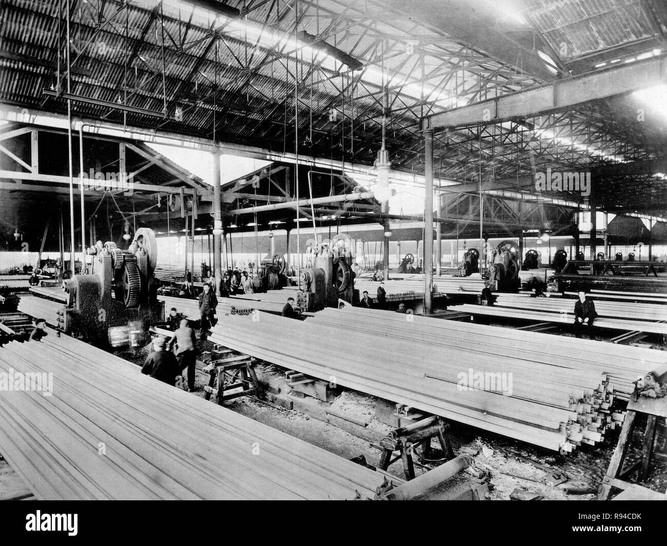 Rail Shop, Steel Works Workington Stock Photo - Alamy