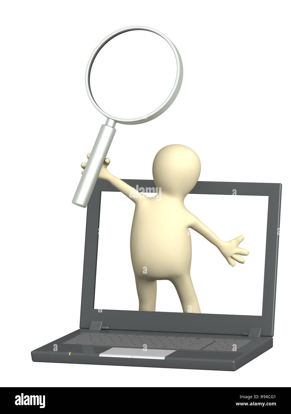 Conceptual image - information search in the Internet Stock Photo - Alamy