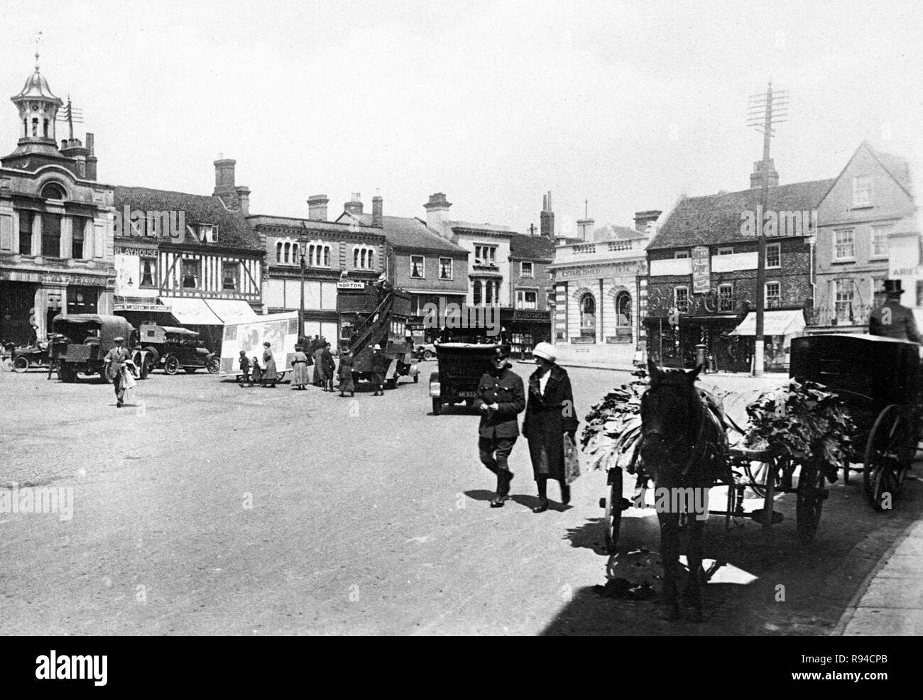Market Place, Hitchin Stock Photo - Alamy
