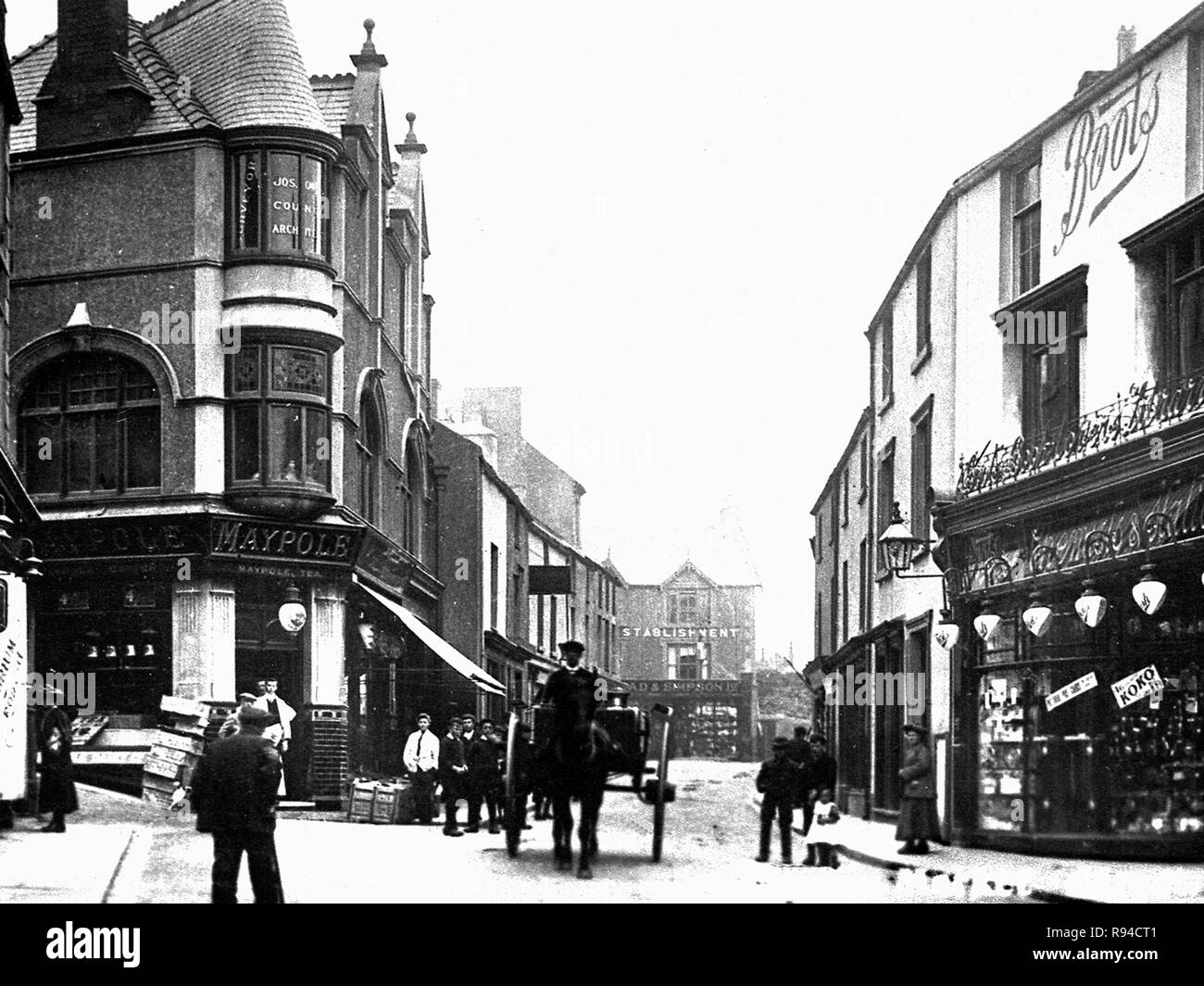 Market Street, Holyhead Anglesey Stock Photo - Alamy