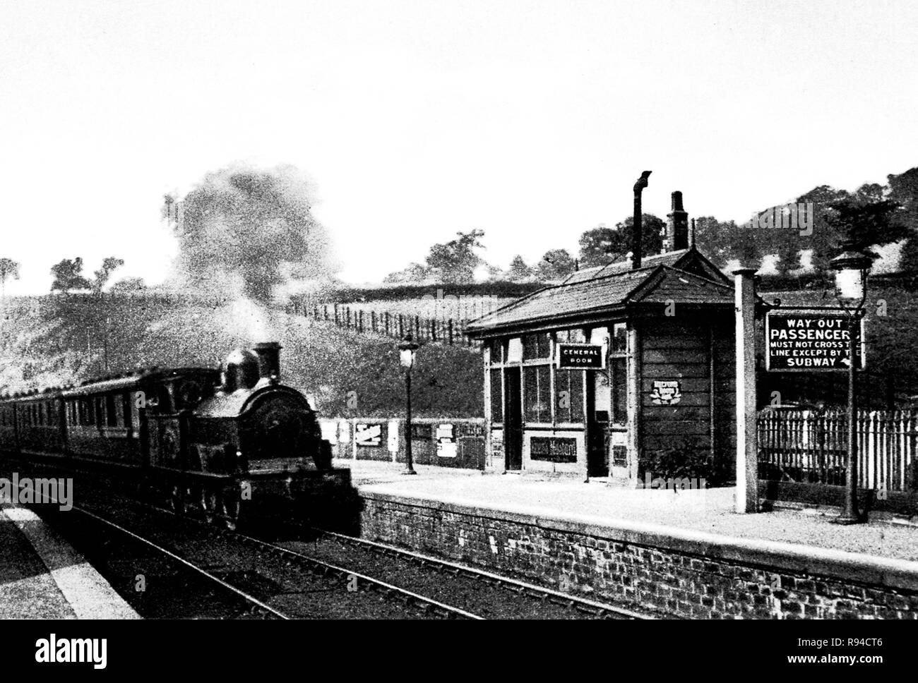 Honley Railway Station Stock Photo - Alamy
