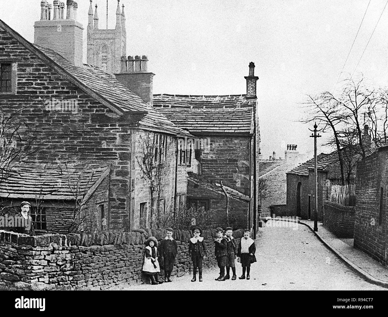 Church Street, Honley Stock Photo - Alamy
