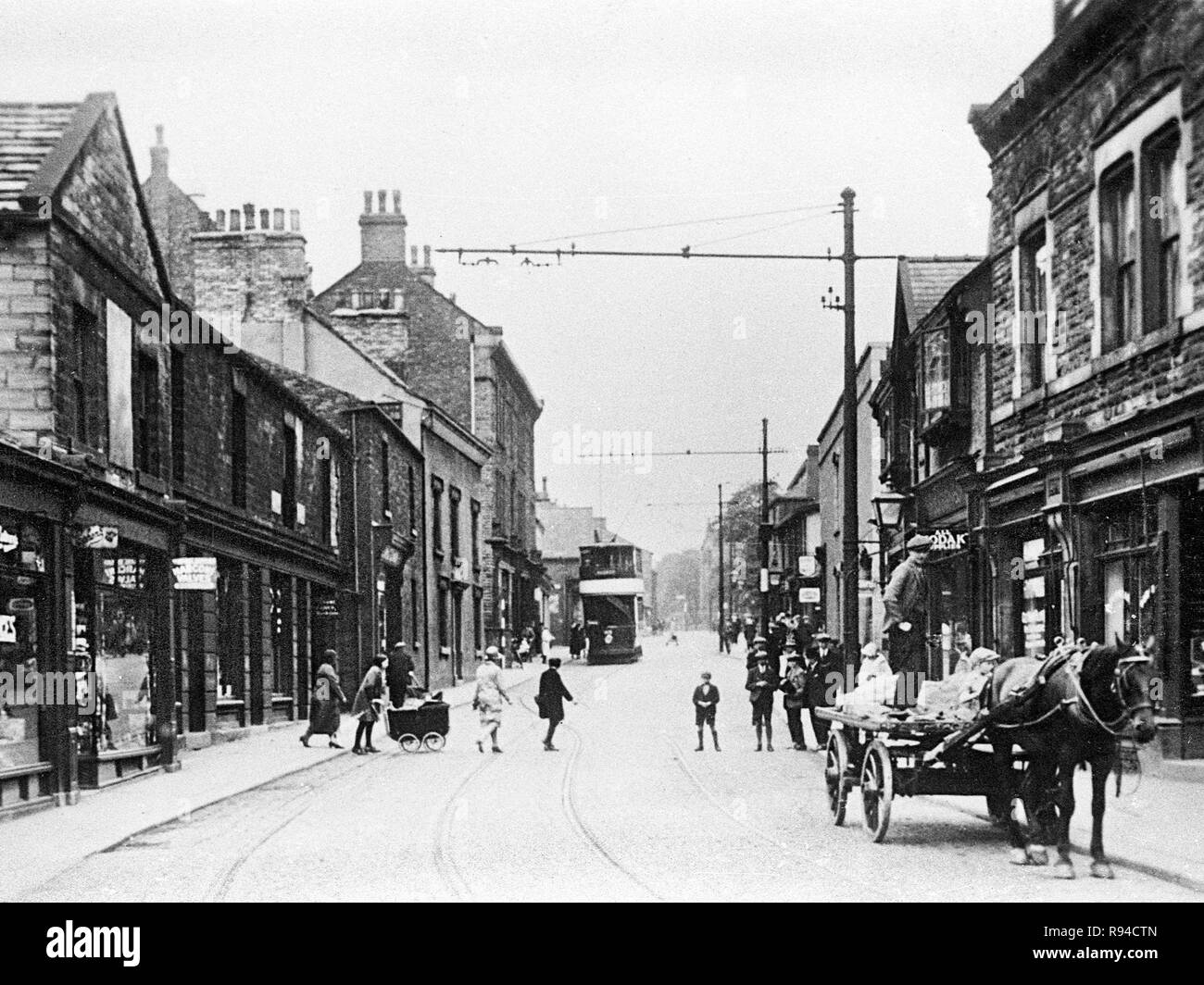 High Street, Horbury Stock Photo - Alamy