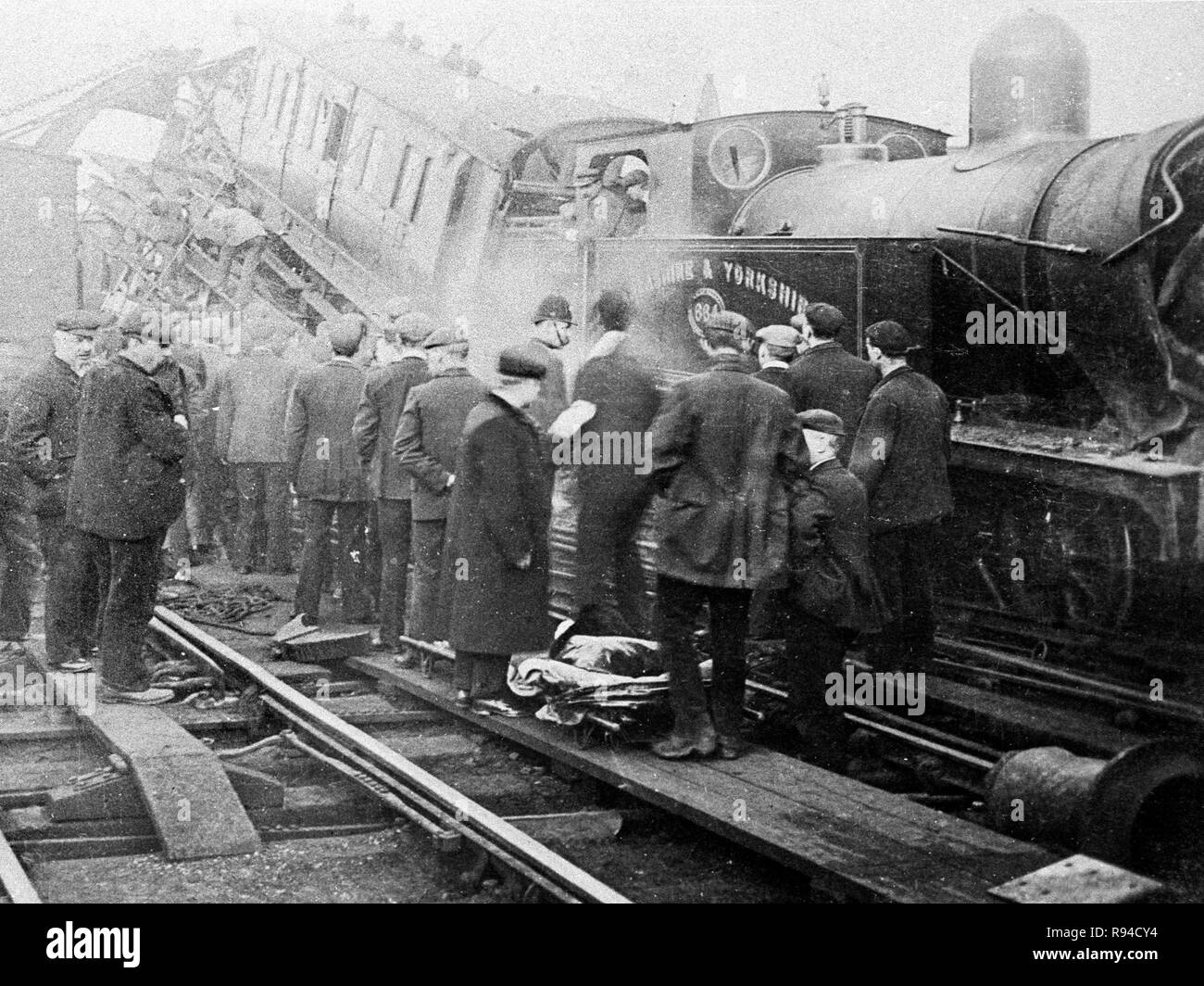 Historic railway accident Black and White Stock Photos & Images - Alamy