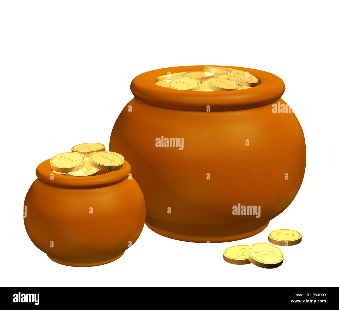 Two pots gold hi-res stock photography and images - Alamy