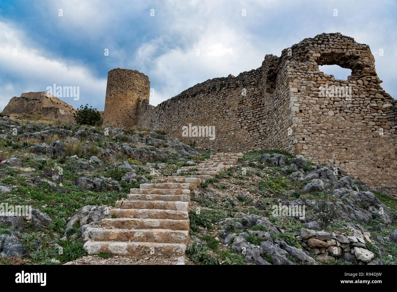 Part of Castle Larisa, the ancient and medieval acropolis of the city ...