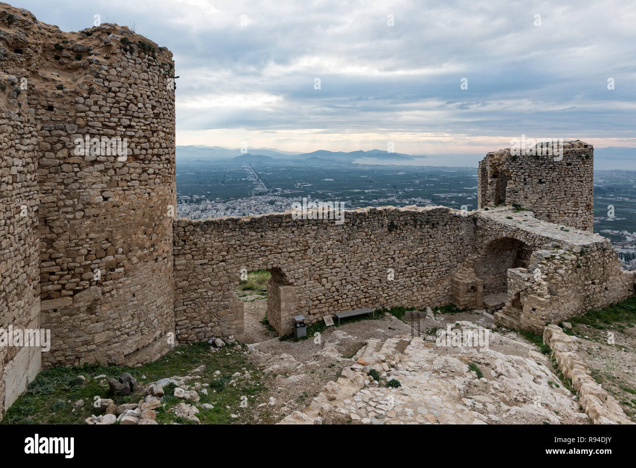 Part of Castle Larisa, the ancient and medieval acropolis of the city ...