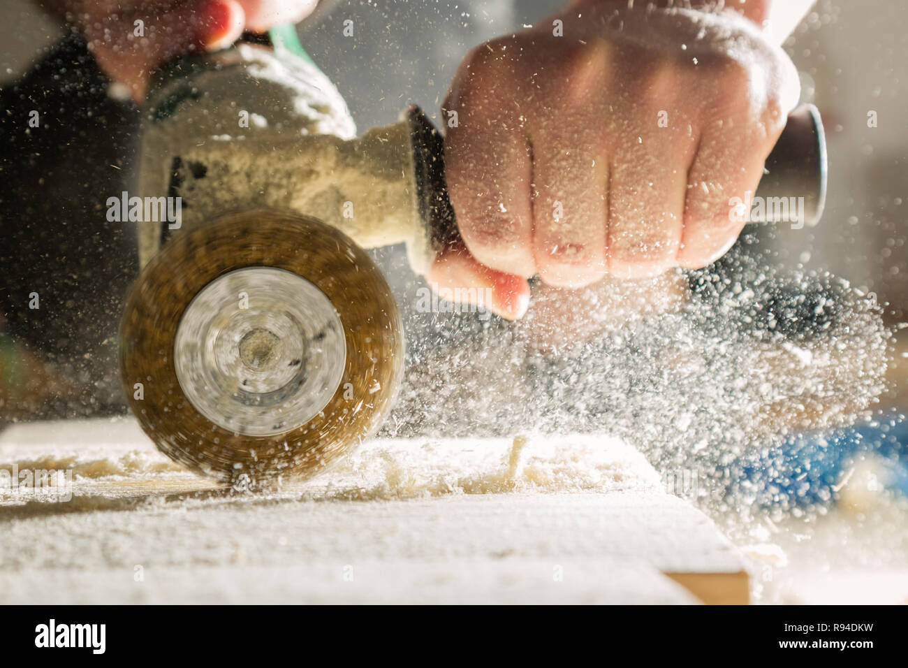 Processing the board with a metal brush. Method of aging of wood Stock ...
