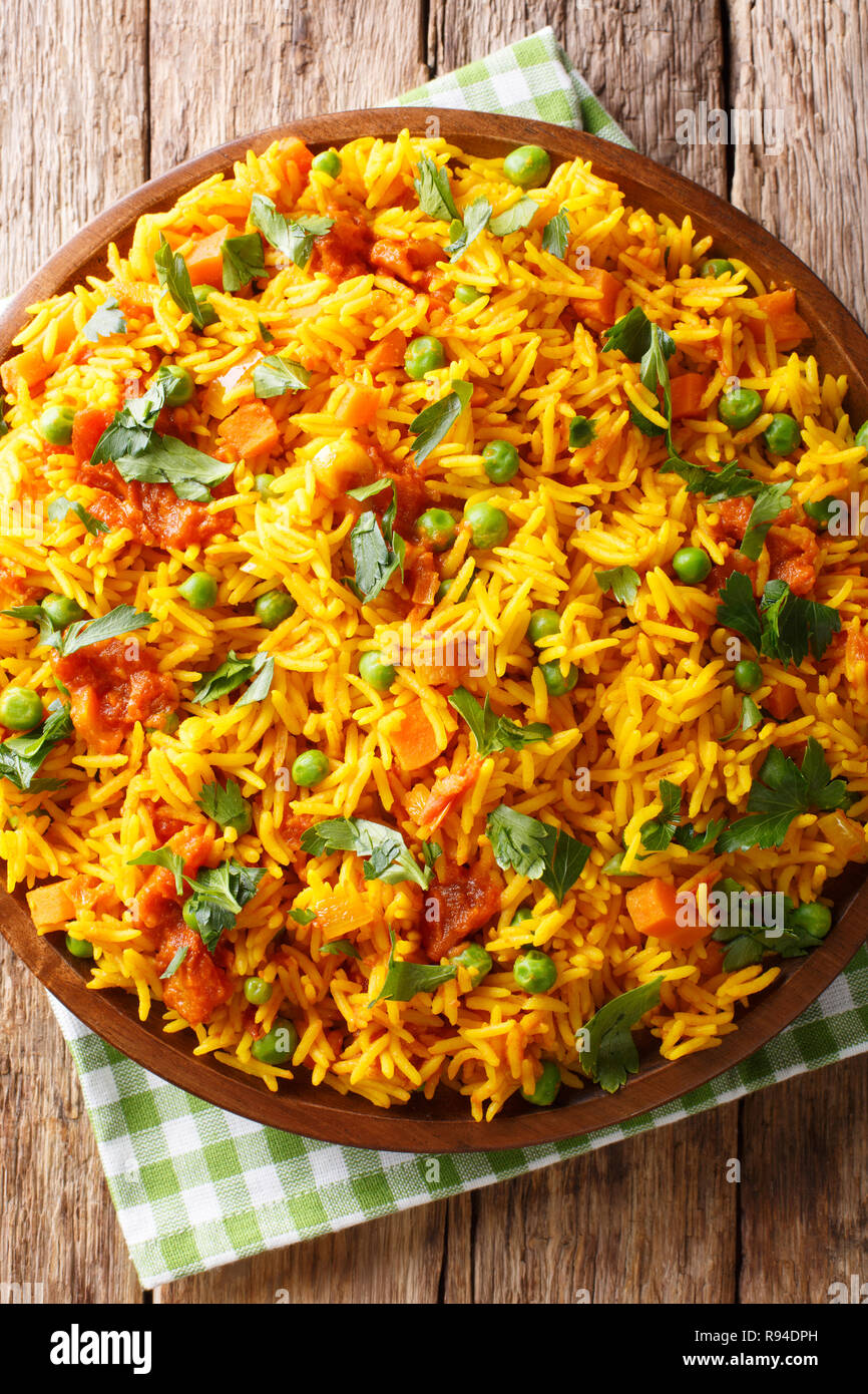 Indian vegetarian rice dish hi-res stock photography and images - Alamy