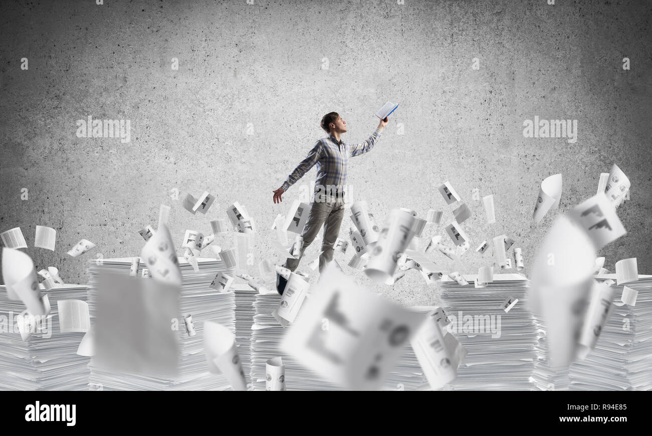 Study hard to become successful businessman Stock Photo - Alamy