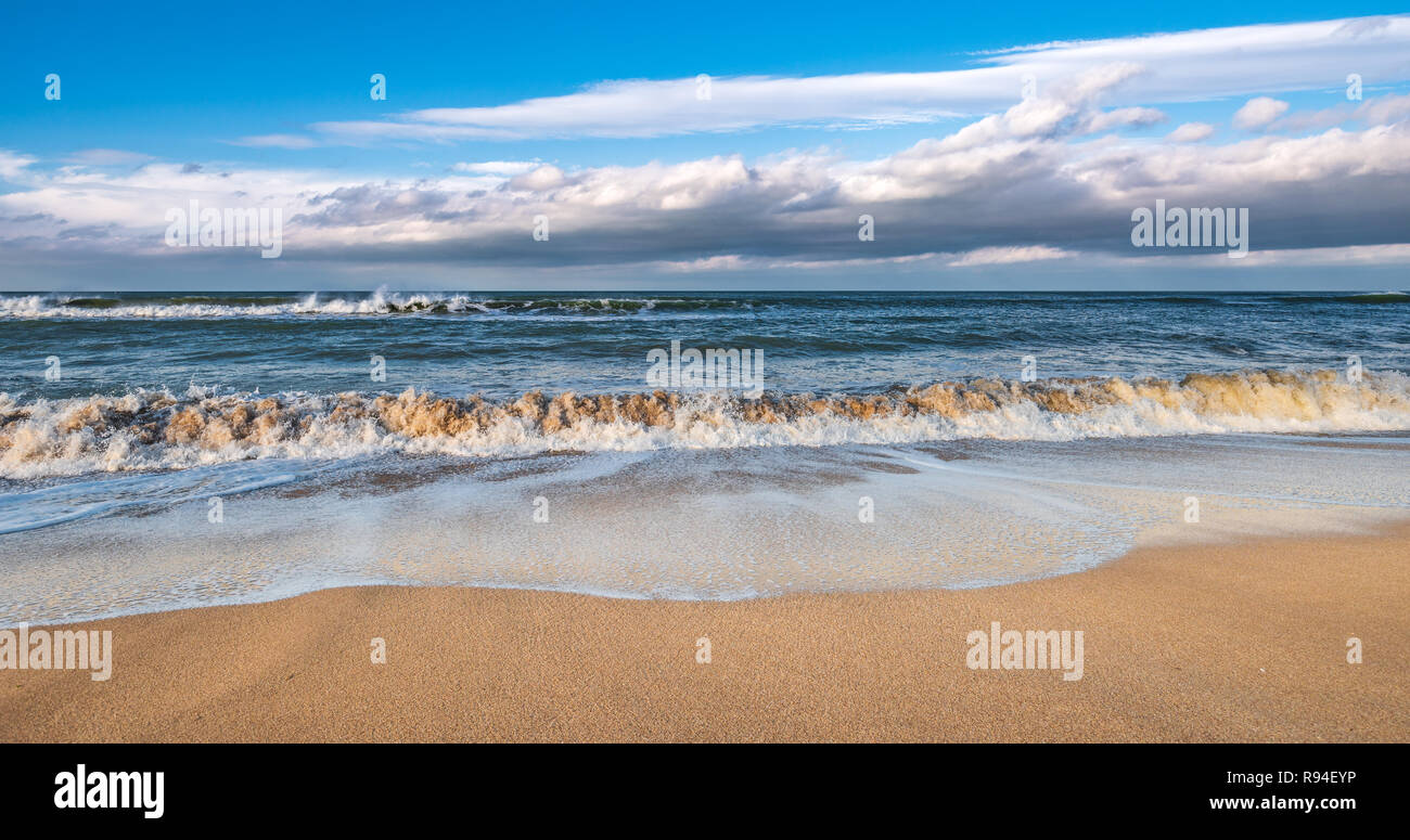Sunset time seascape natural beach hi-res stock photography and images ...