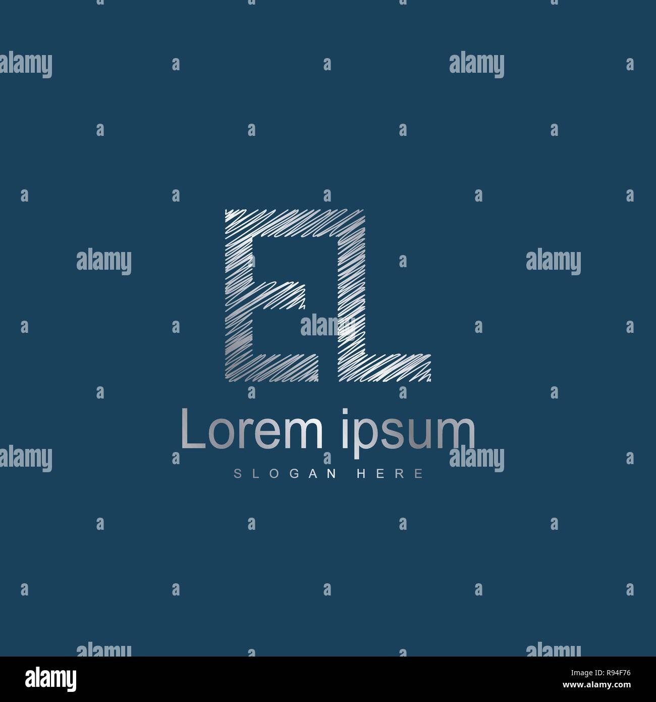 Initial Letter EL Logo Template Vector Design Stock Vector Image & Art - Alamy