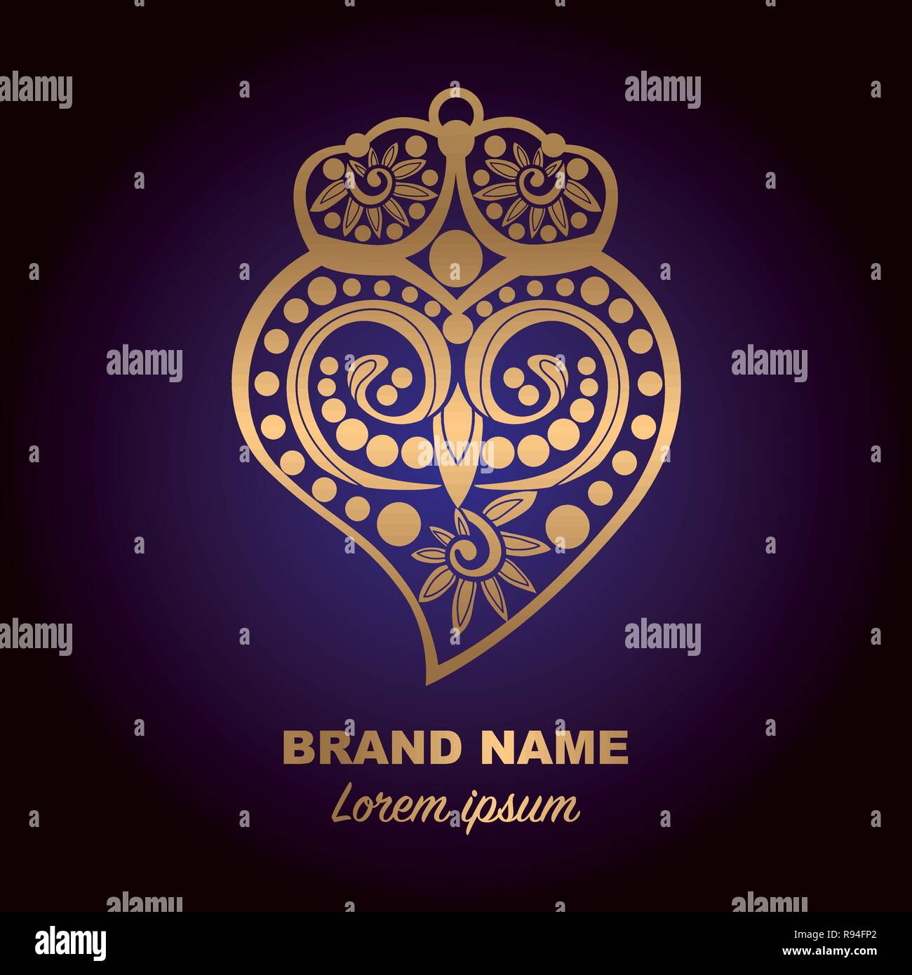 Dark blue background golden Stock Vector Images - Alamy