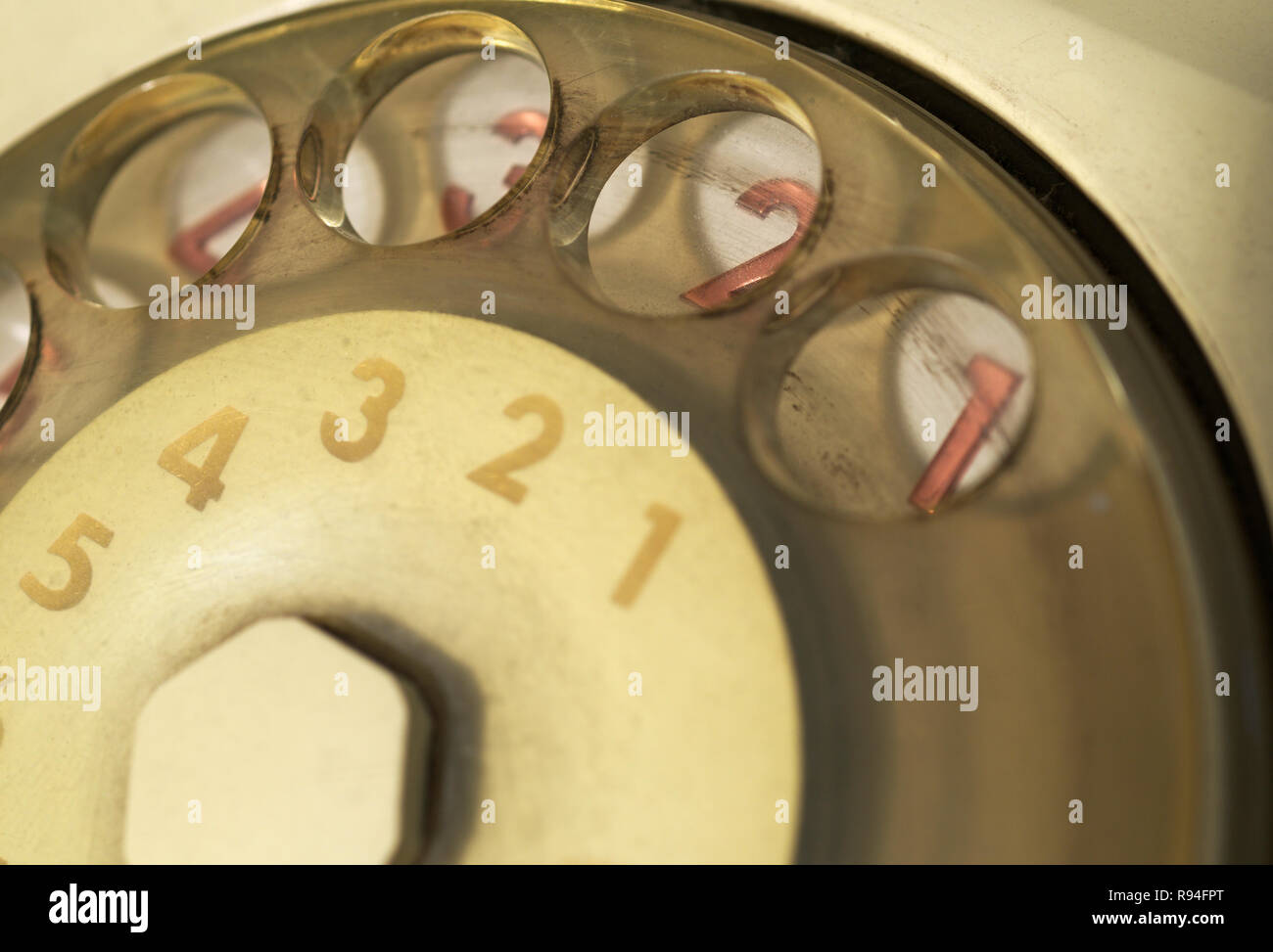 old-fashioned telephone dial Stock Photo - Alamy