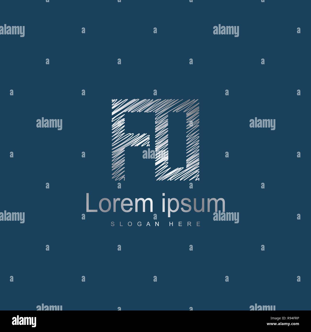 Initial Letter FO Logo Template Vector Design Stock Vector Image & Art ...