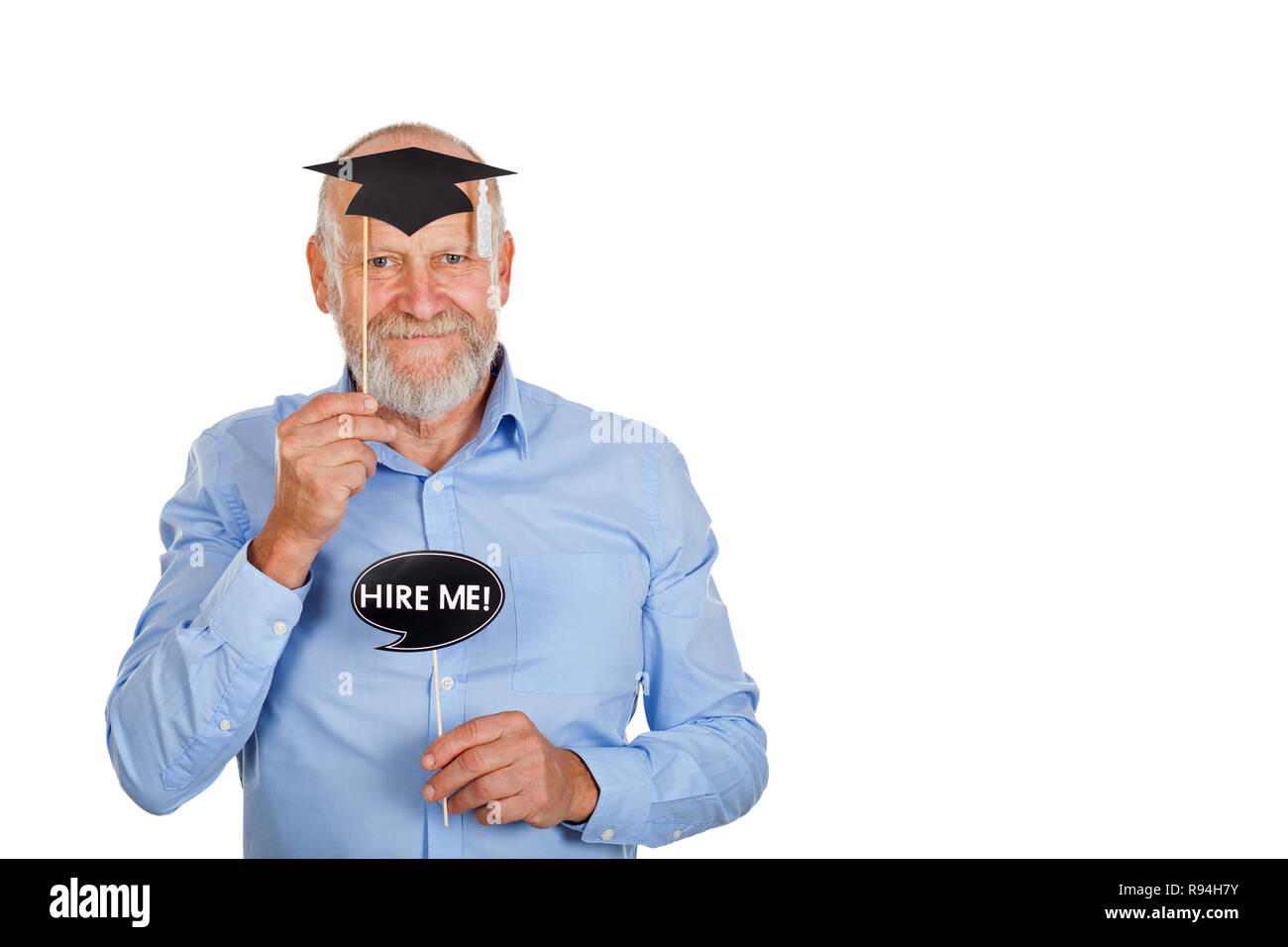Elderly man job interview hi-res stock photography and images - Alamy