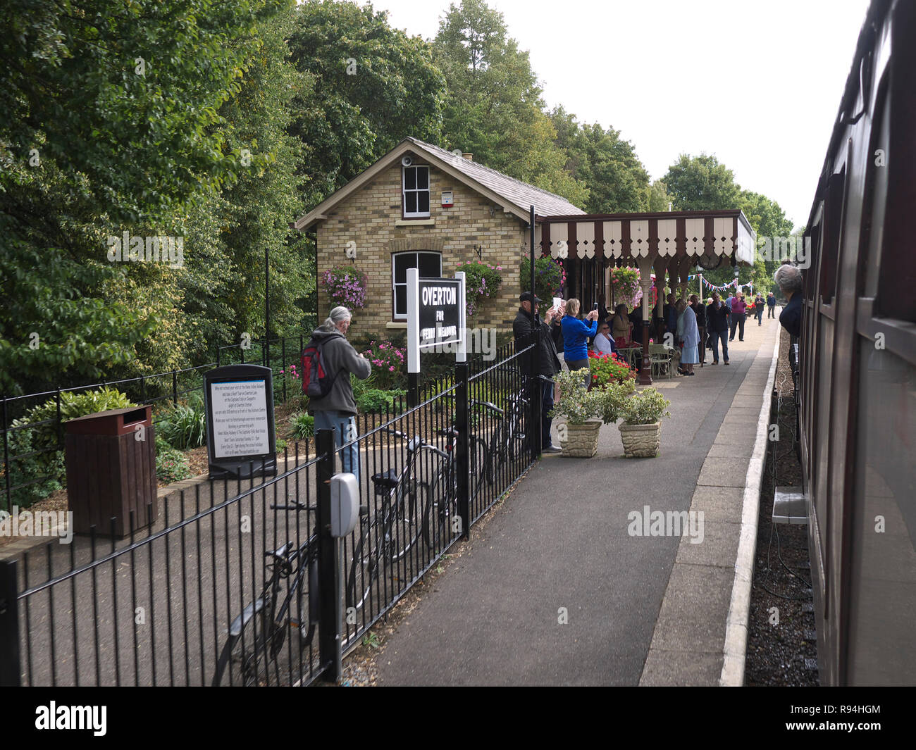 View of Overton station on the Nene valley railway Stock Photo - Alamy