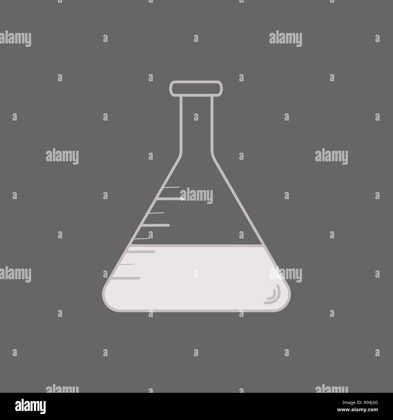 Chemistry flask icon. Science technology. flat design for chemistry ...