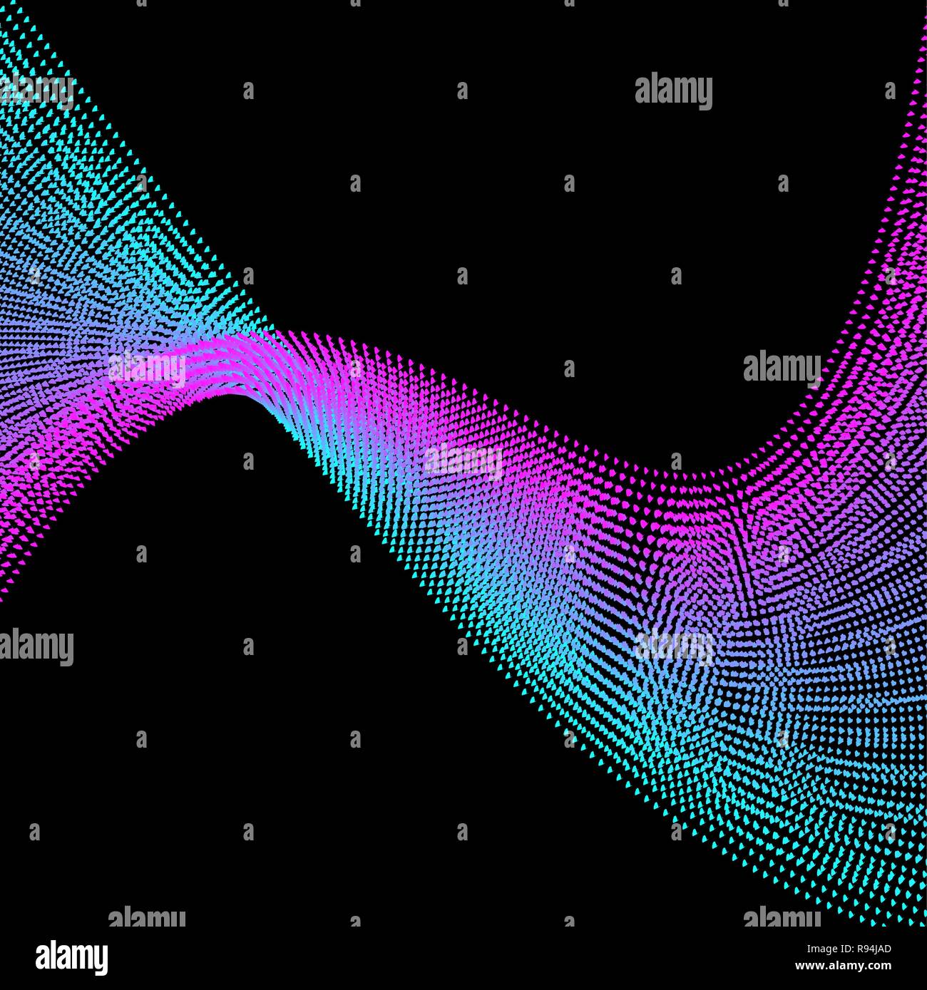 neon colored abstract dotted background from lines Stock Vector Image ...