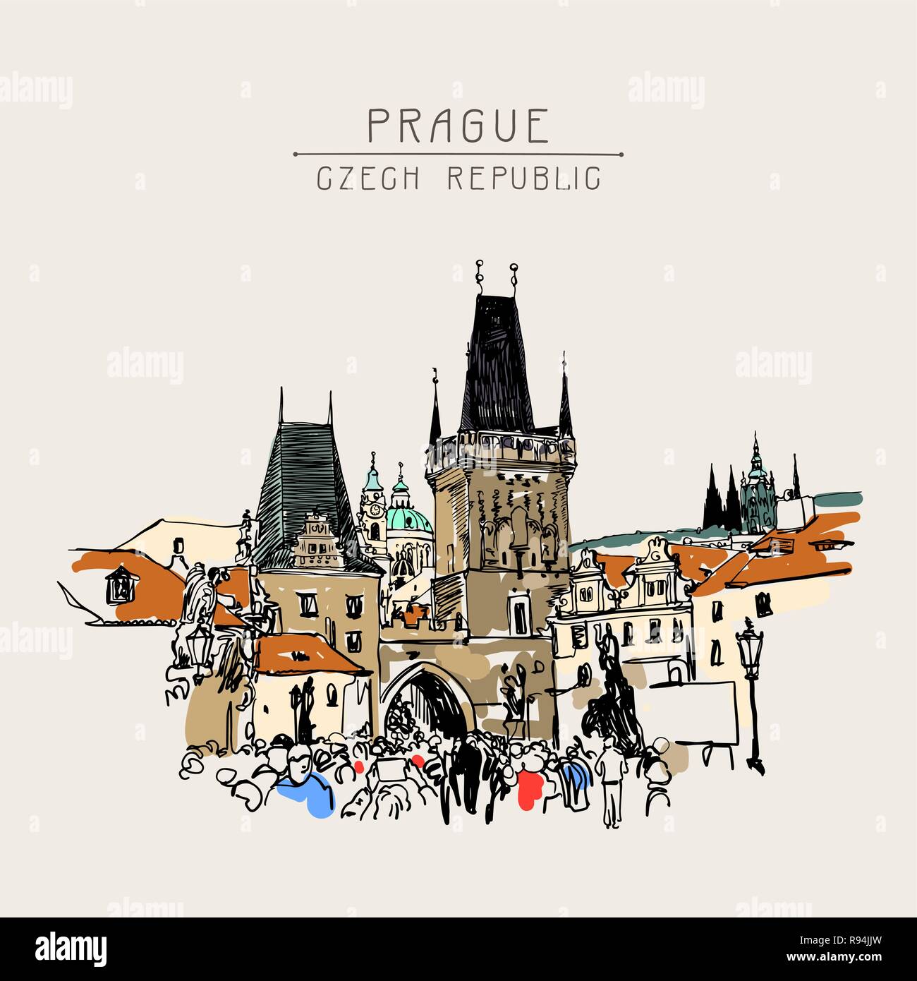 A gothic tower Stock Vector Images - Alamy