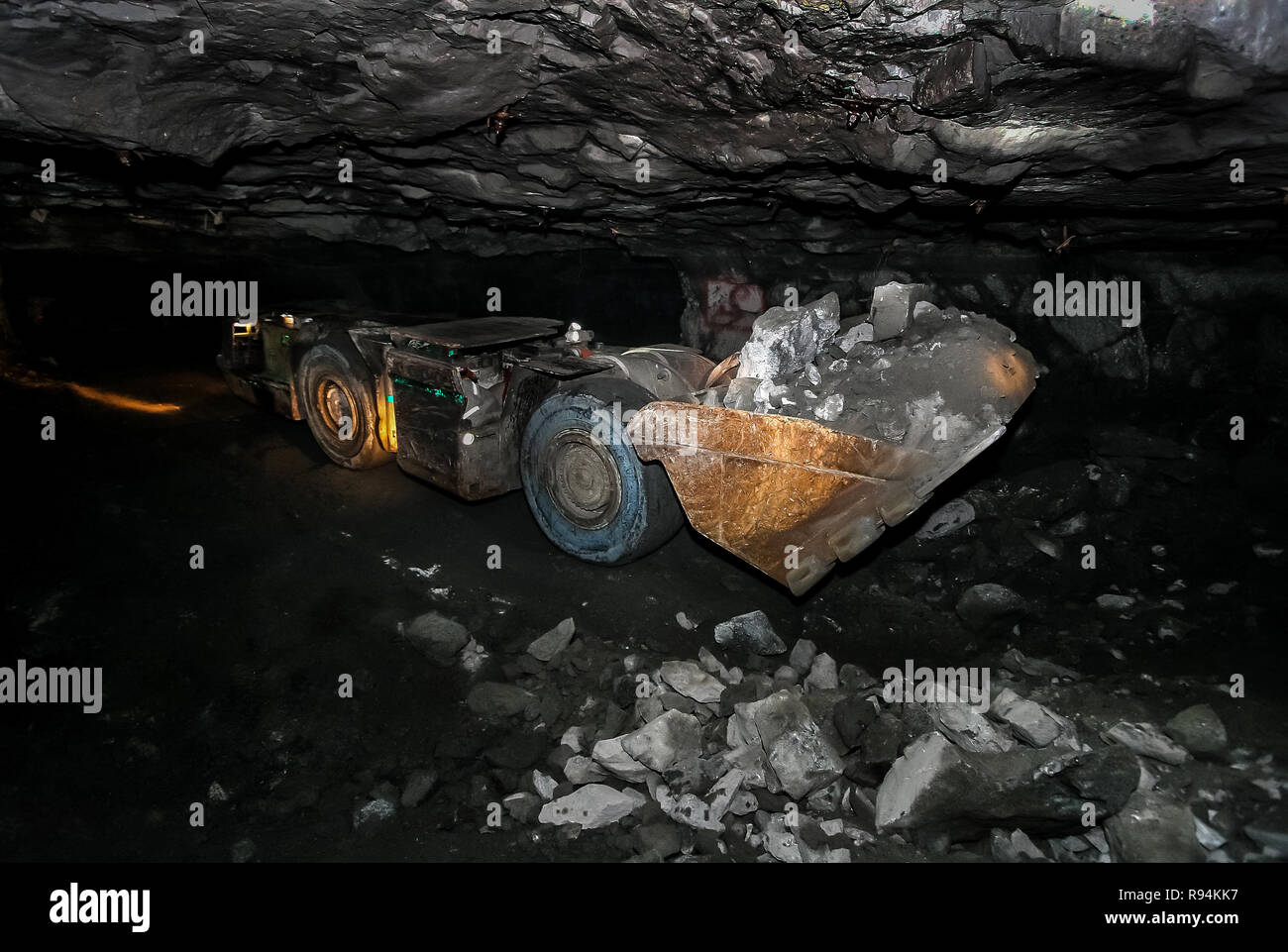 Underground Platinum and Chrome mining tunnels and mining equipment ...