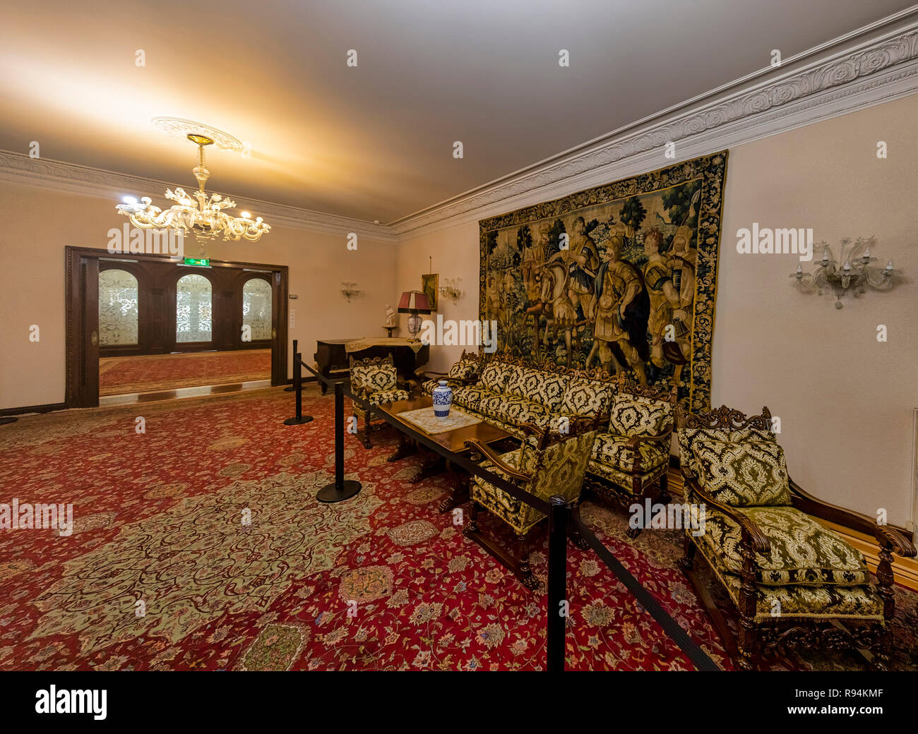 BUCHAREST, ROMANIA - DECEMBER 7: The Ceausescu Mansion is seen from ...