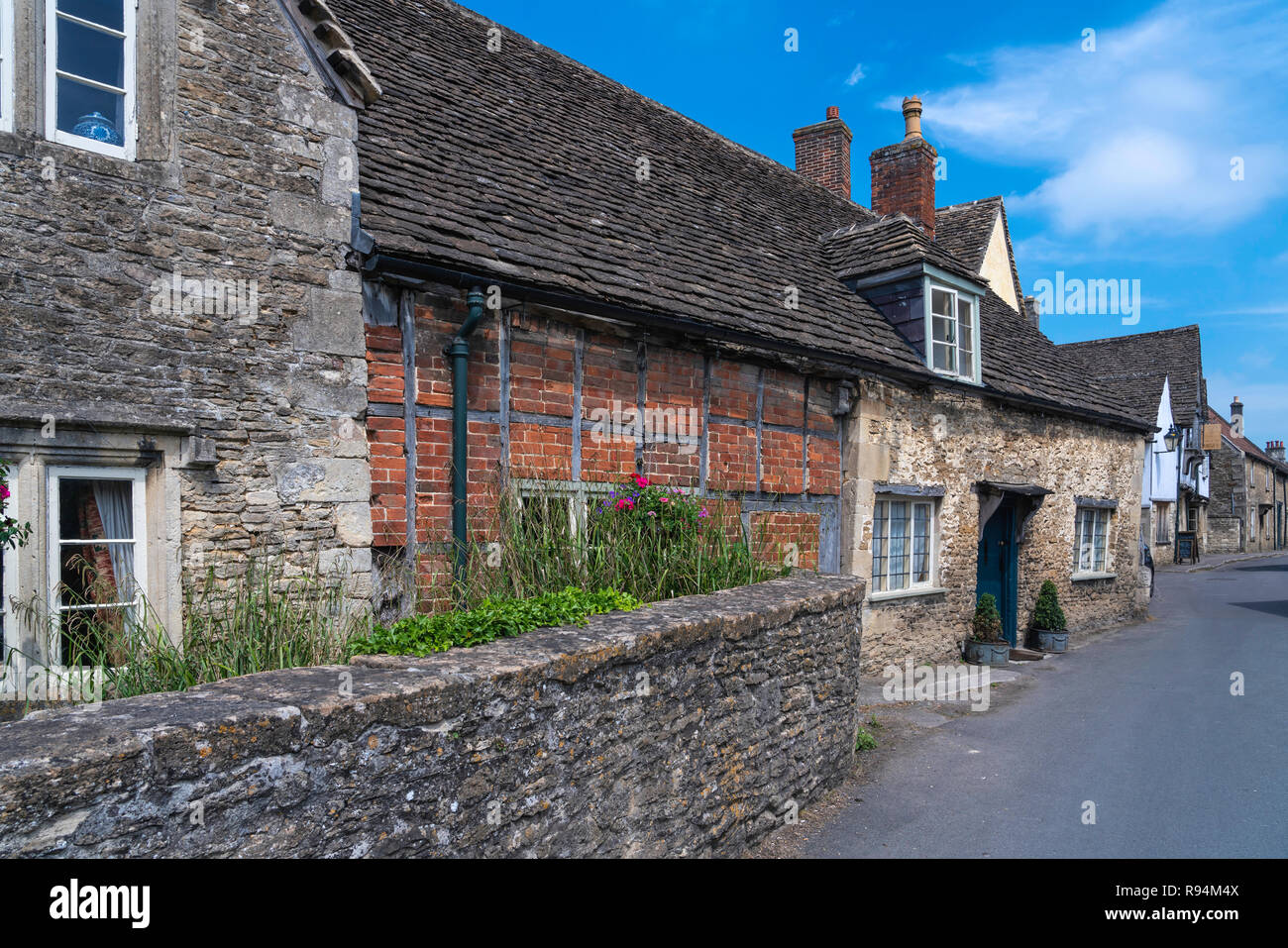 Historic houses and buildings in the medieval village of Lacock ...
