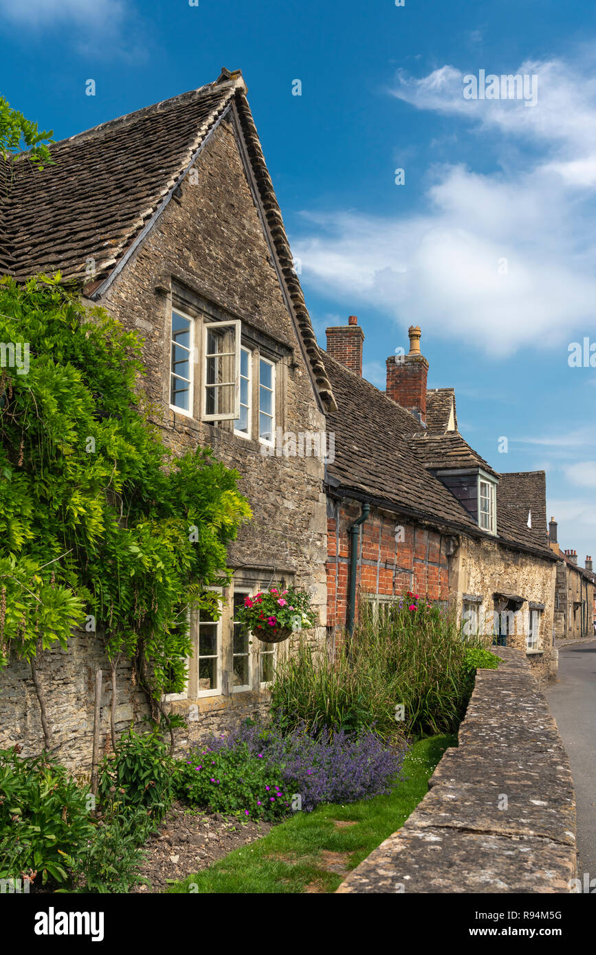 Historic houses and buildings in the medieval village of Lacock ...