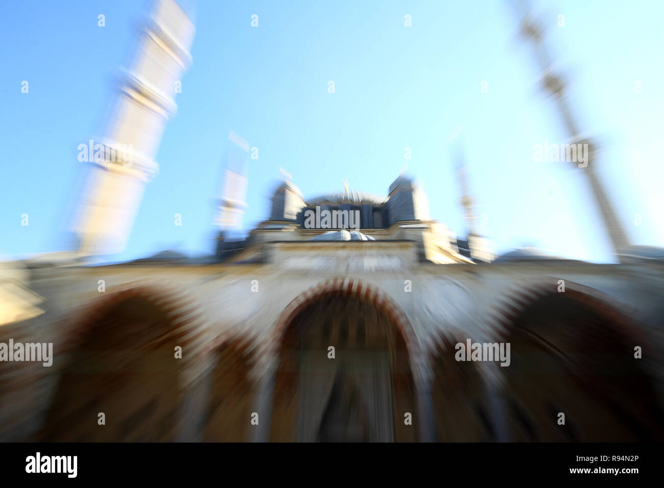 A Different View Of The Mosque Stock Photo - Alamy