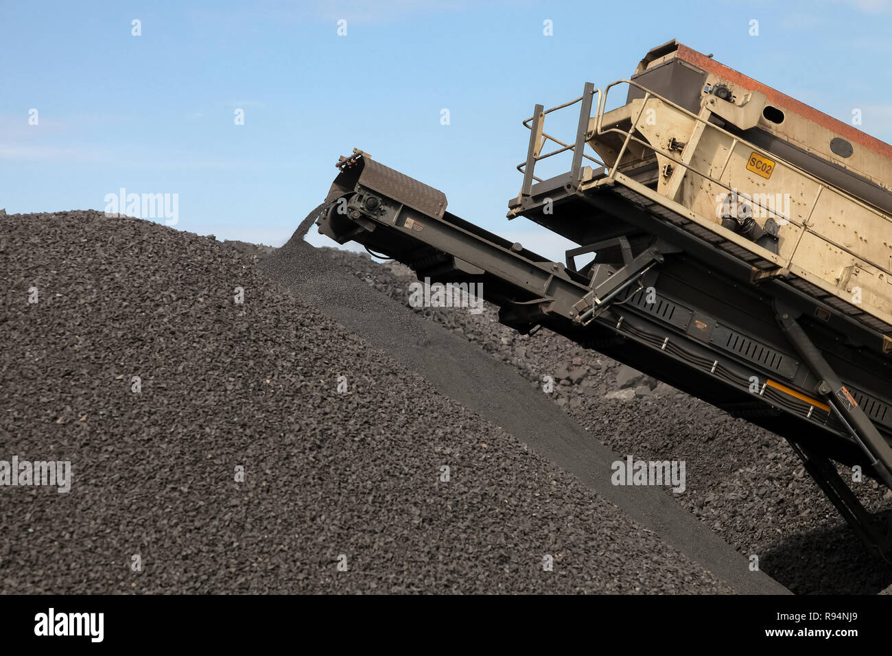 Large piles of processed Manganese rich ore rock Stock Photo - Alamy