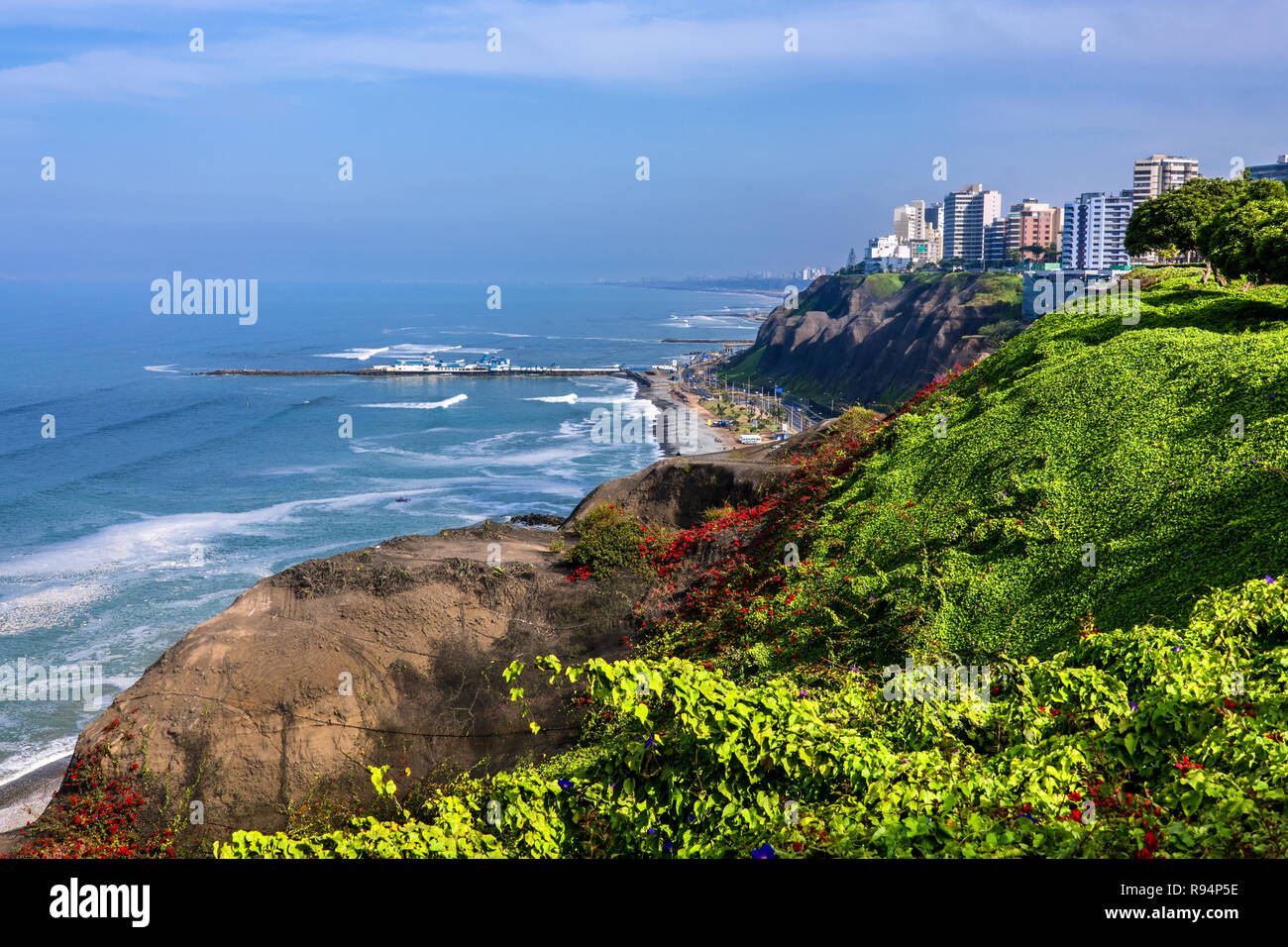 Coast of Peru at Lima Stock Photo - Alamy