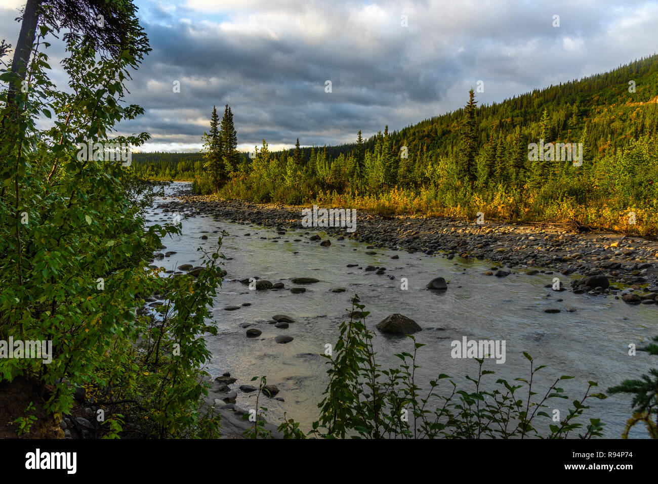 Denali National Park, Nenana River Stock Photo - Alamy