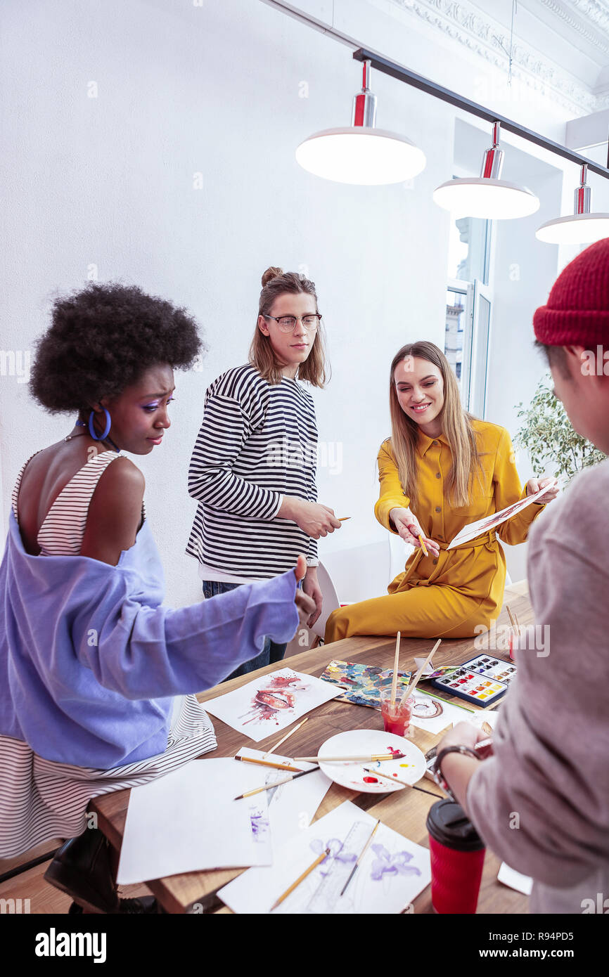 African american art school hi-res stock photography and images - Alamy