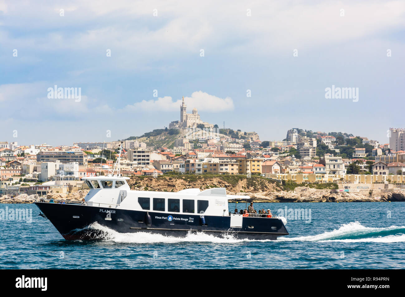 A maritime shuttle of Marseille public transportation heading to the ...