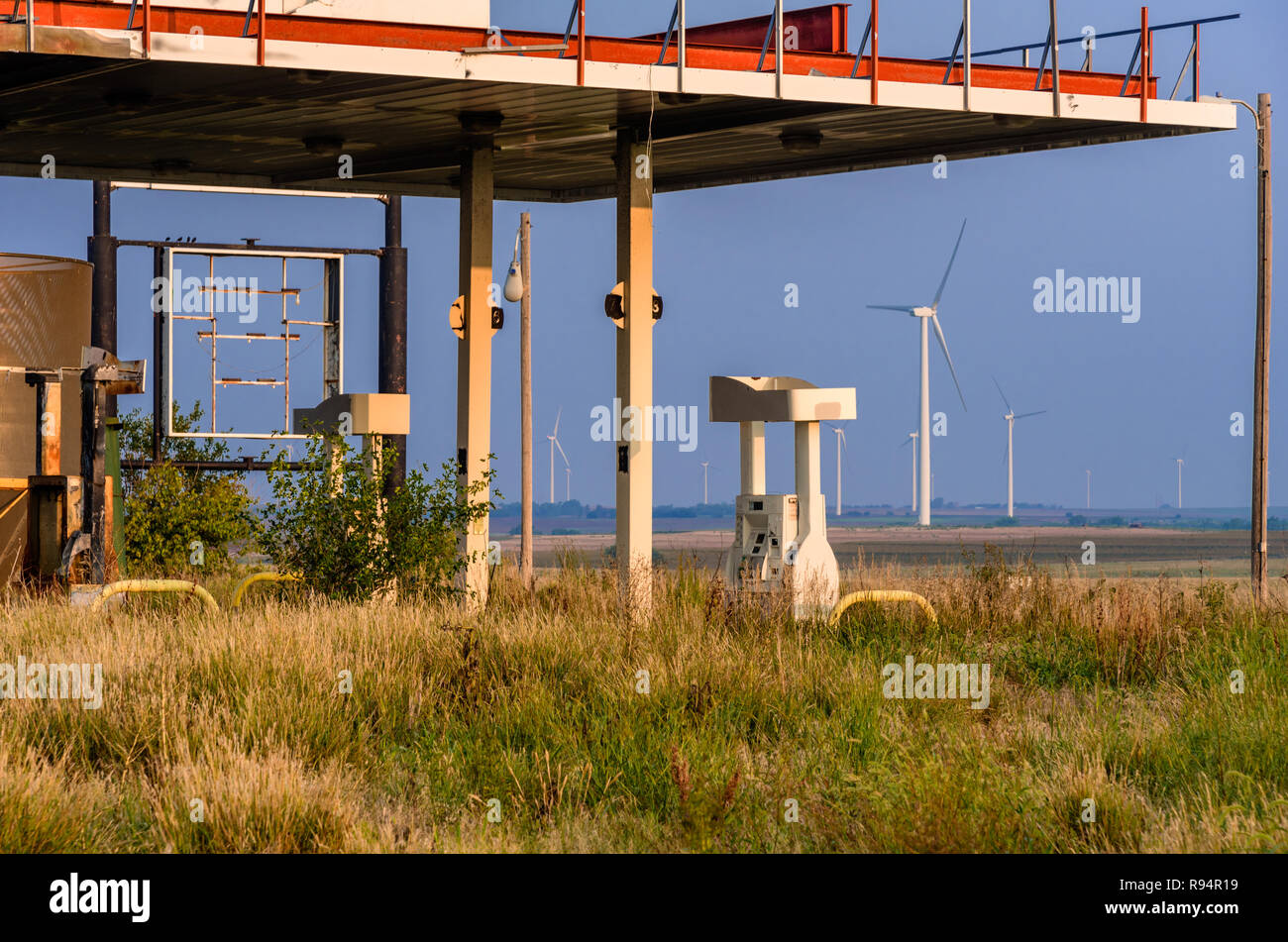 New Energy versus Old Energy Stock Photo - Alamy