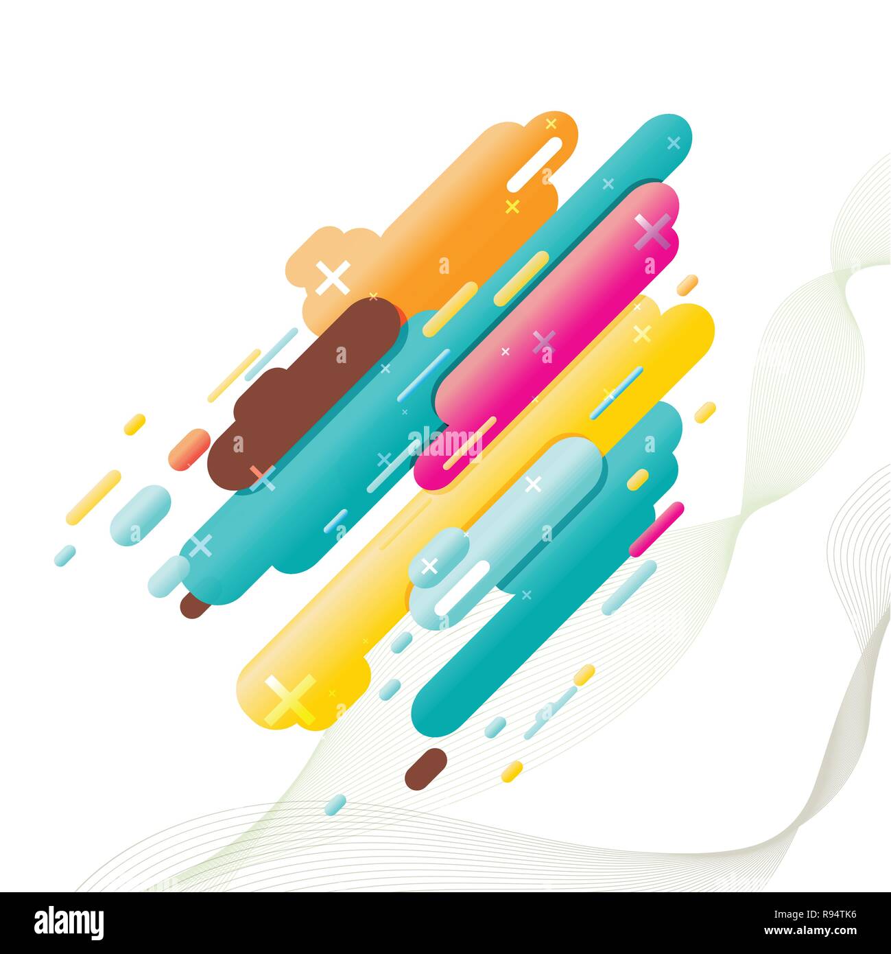 Modern Style Abstract Background for Design. Vector, illustration ...