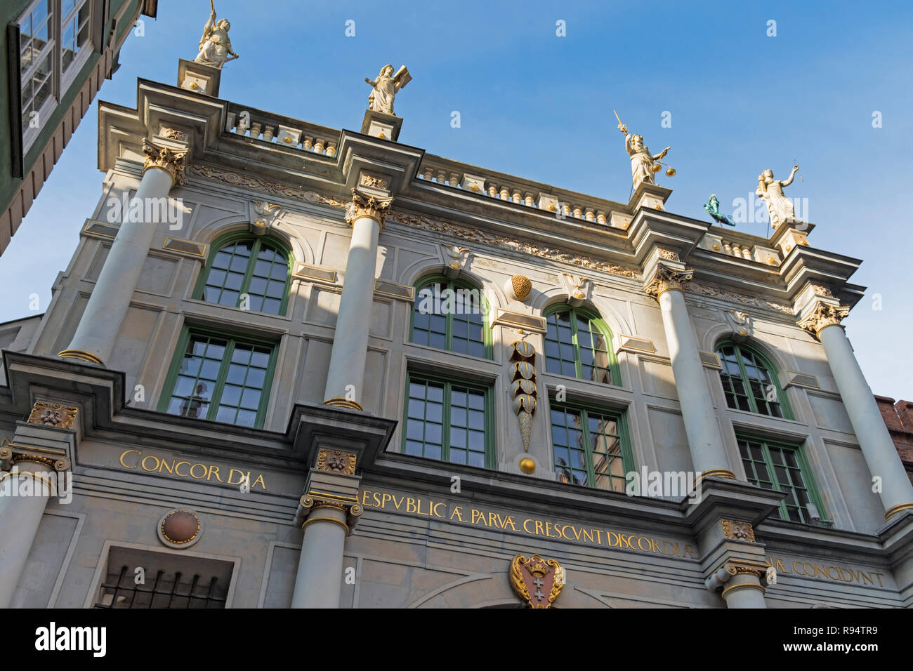 Golden Gate Dlugi Targ Long Market street Gdańsk Poland Stock Photo - Alamy