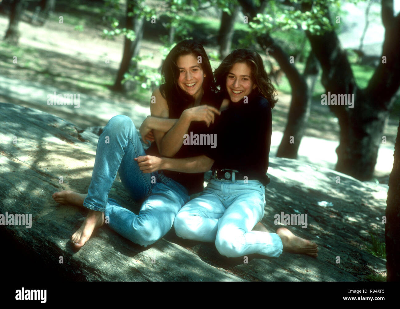 NEW YORK, NY - MAY 8: (EXCLUSIVE) Trapeze Artists/twins Karyne Steben ...