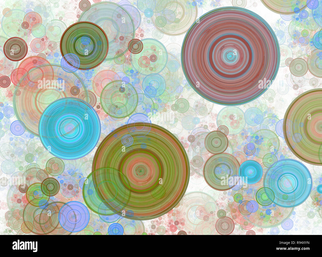 Chaotic colorful circles, confetti. Abstract holiday background ...