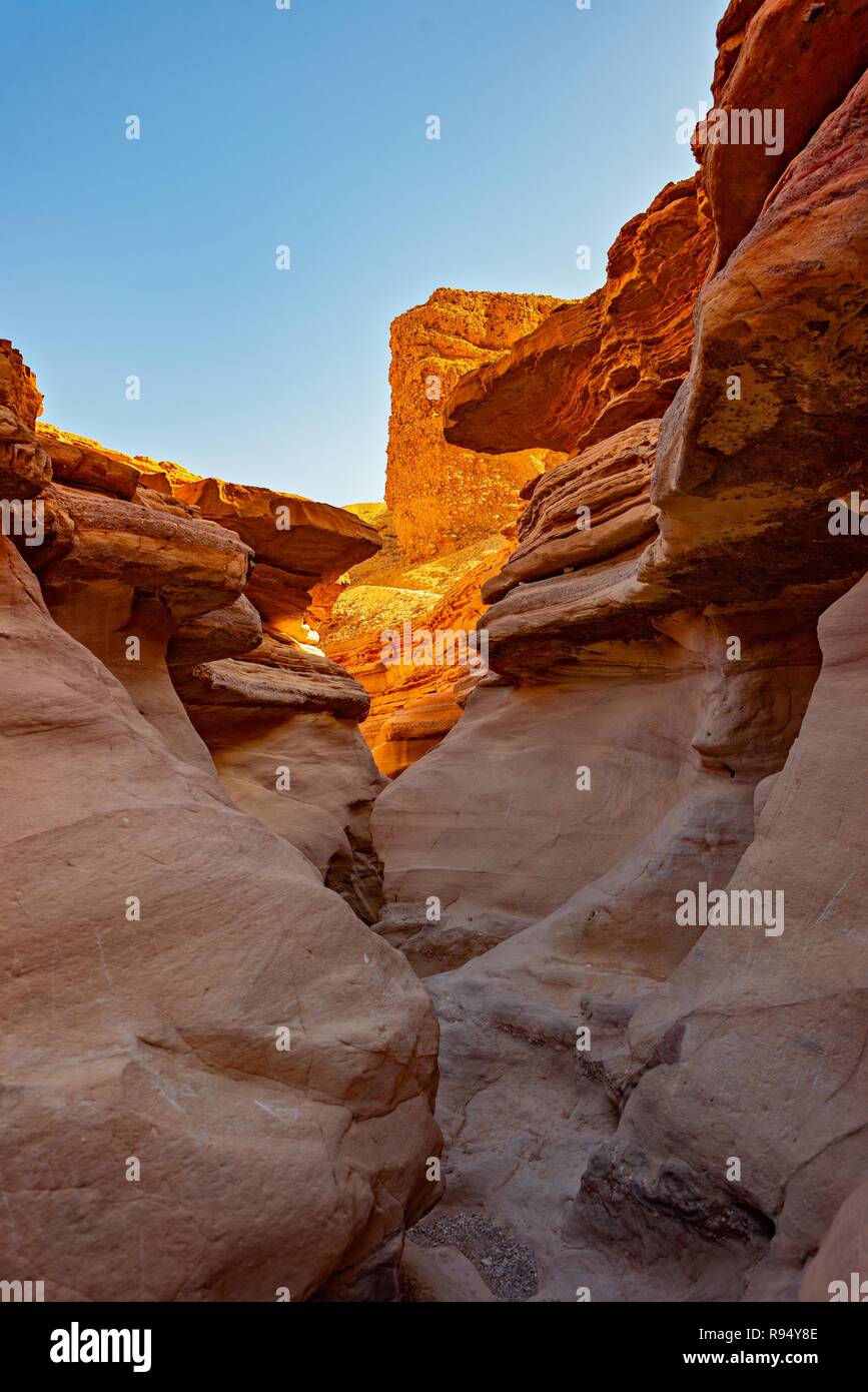 Red Canyon in the Eilat Mountains. Red Canyon is one of Israel's most ...