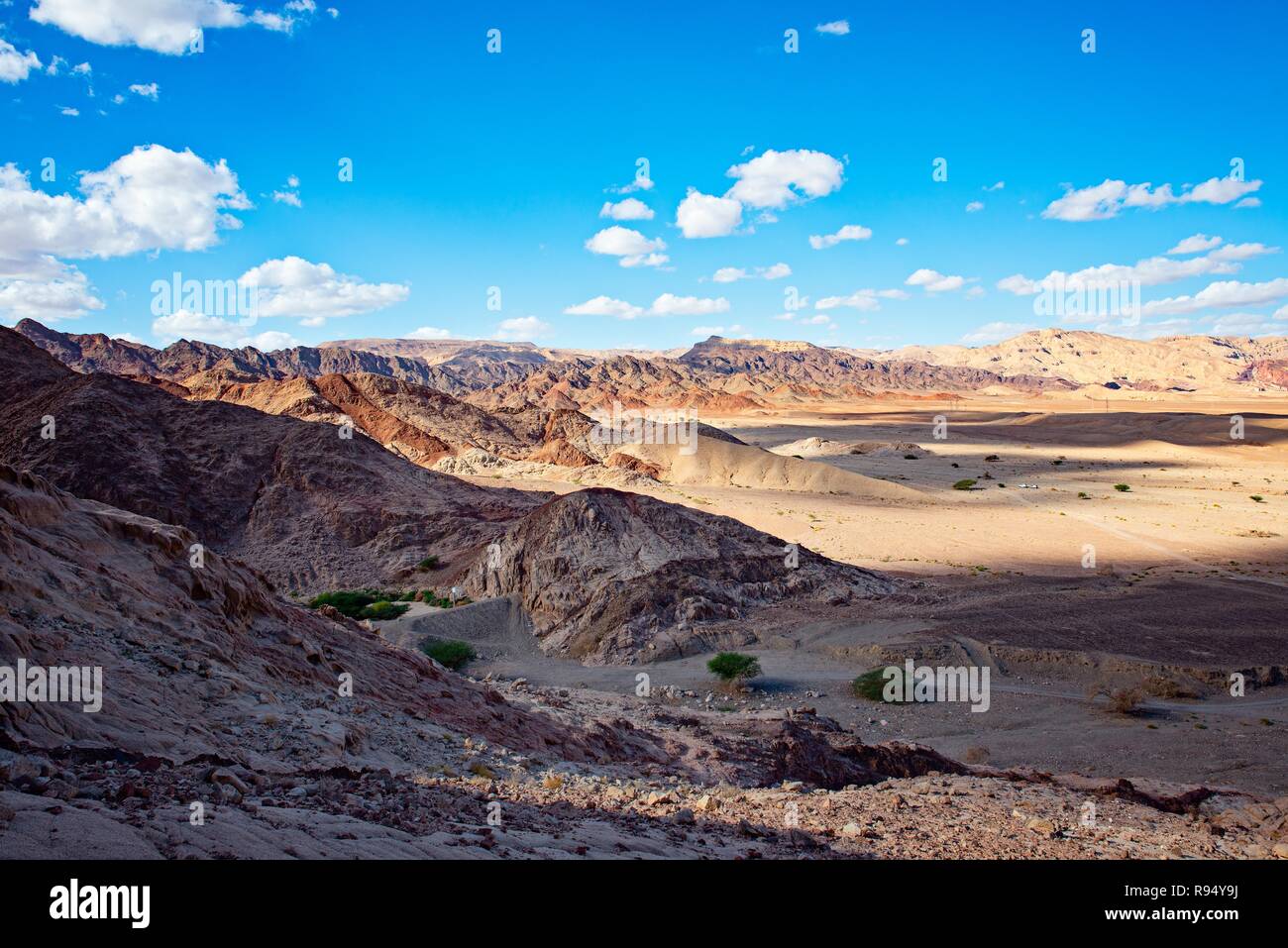 Israeli Negev sand and rocks desert near Eilat Stock Photo - Alamy