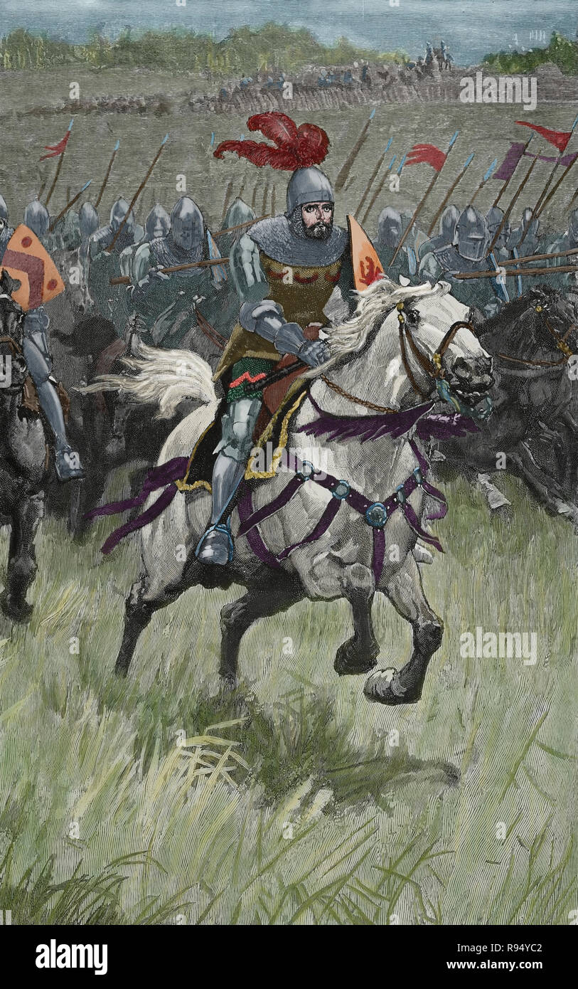 Henry IV of England (1347-1413). Engraving, 19th century Stock Photo ...