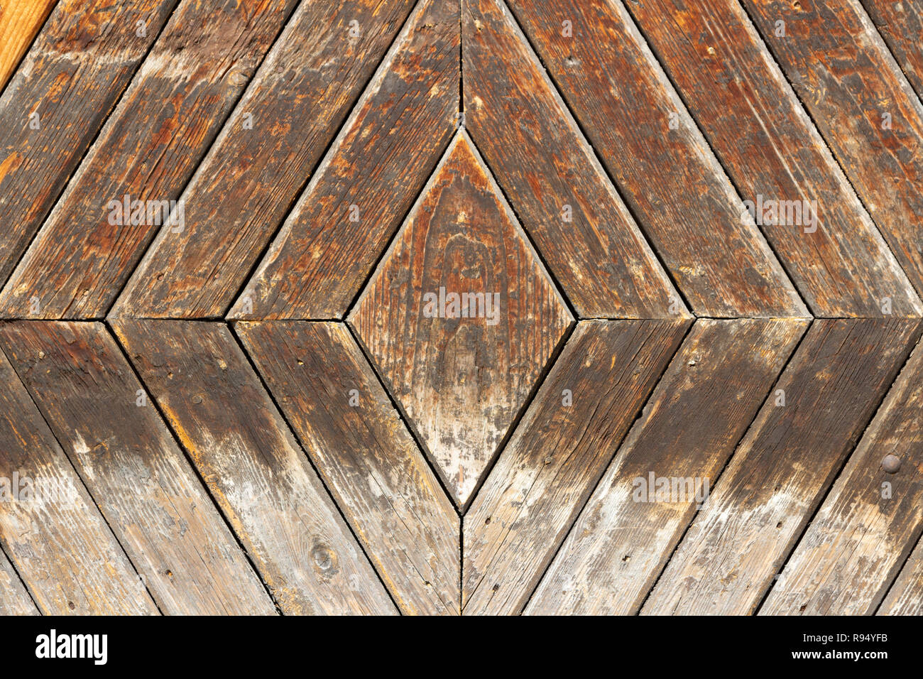Wooden structure of an old gate on a Baroque building in Sopron ...
