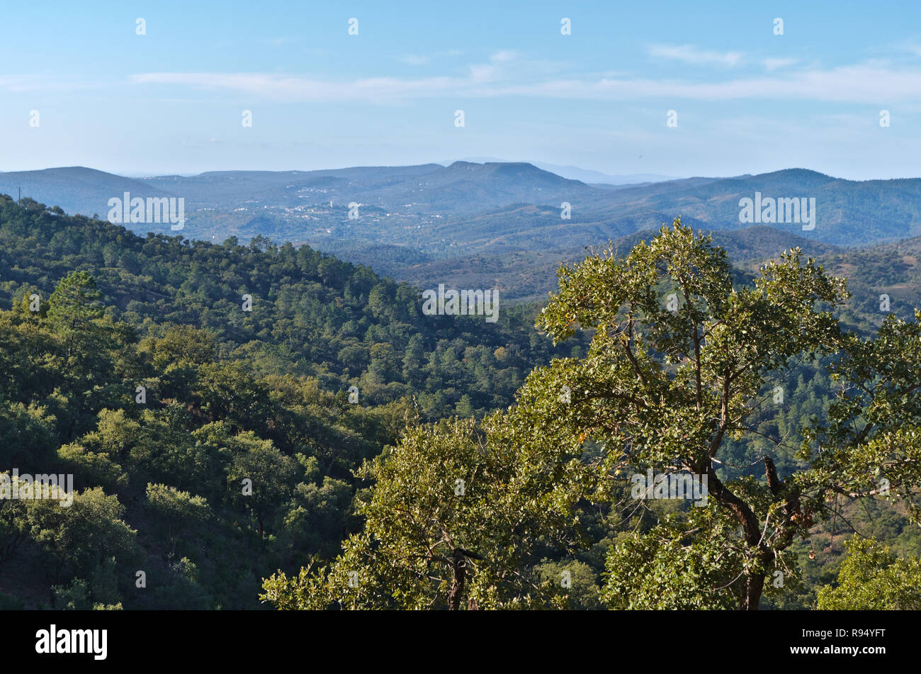 Mountains of Loule. Photo taken during a bike ride to Barranco do Velho ...