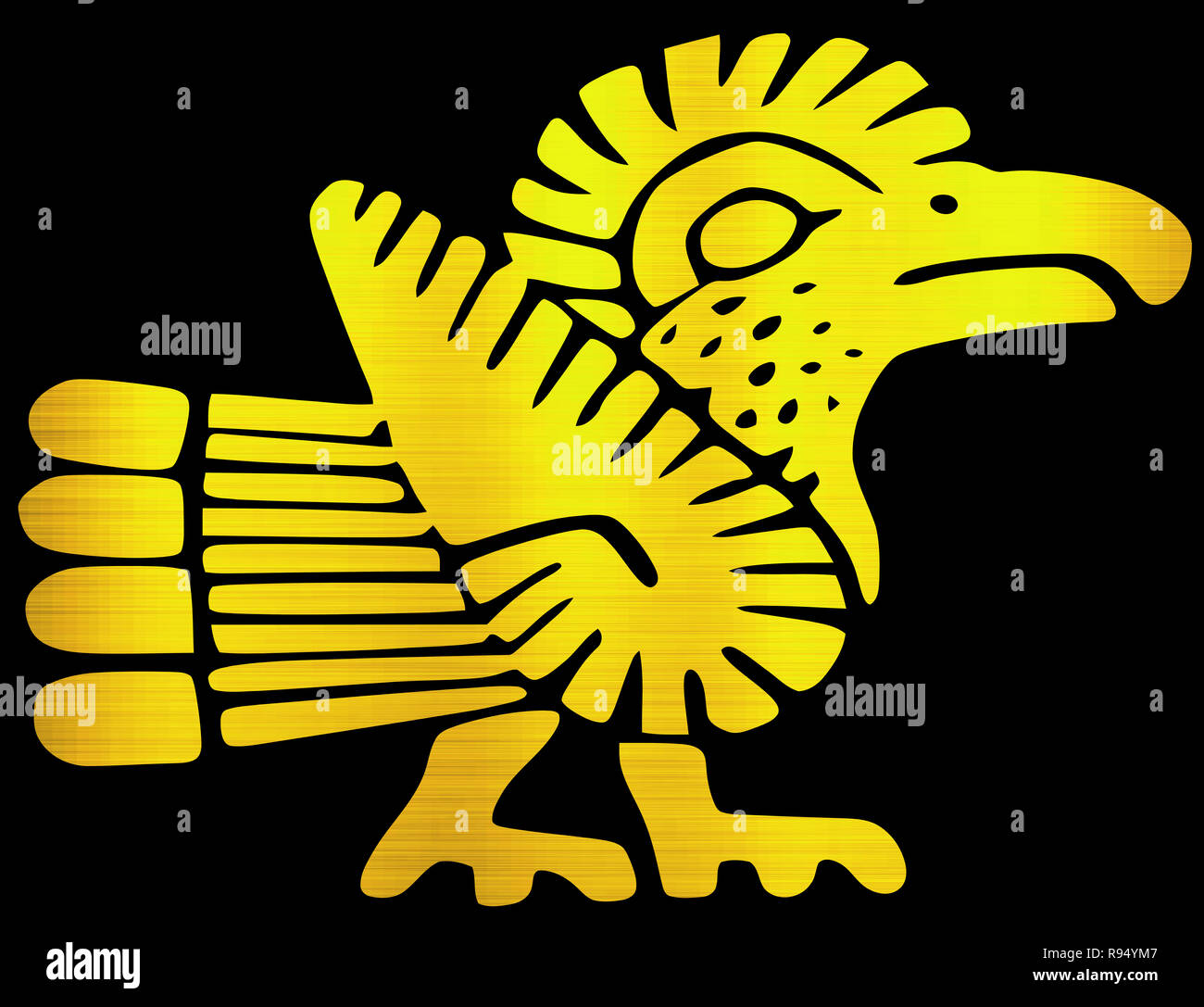 maya civilization aztec bird animal tribal ancient culture golden ...