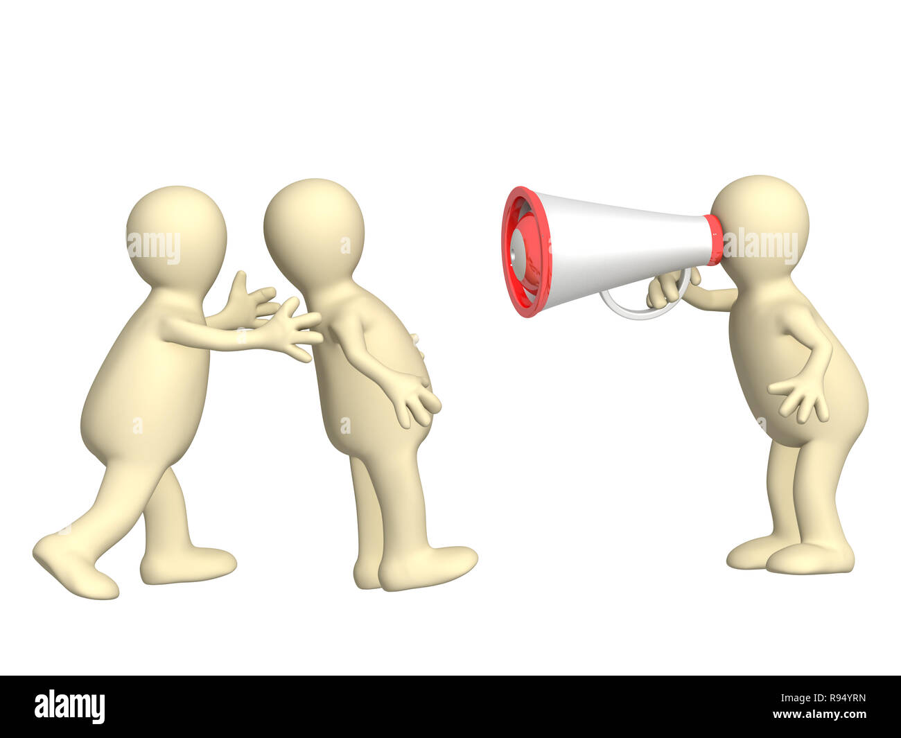 Screaming for help Cut Out Stock Images & Pictures - Alamy