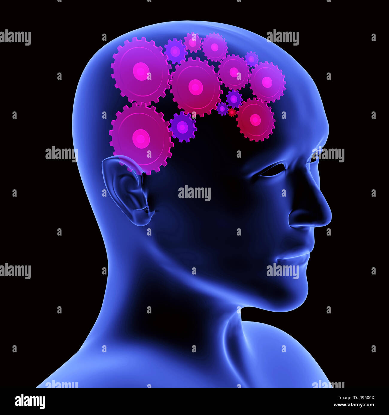 Conceptual image - thought process. 3d Stock Photo - Alamy