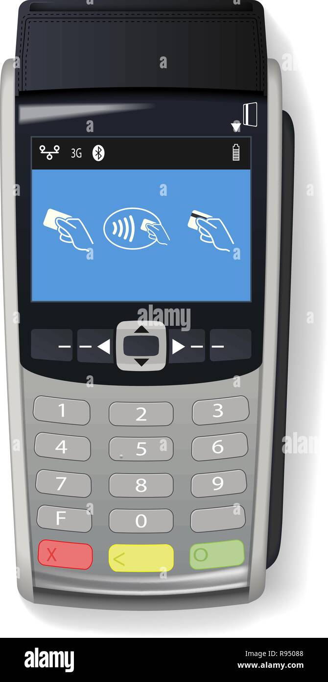 Payment terminal mockup Stock Vector Image & Art - Alamy